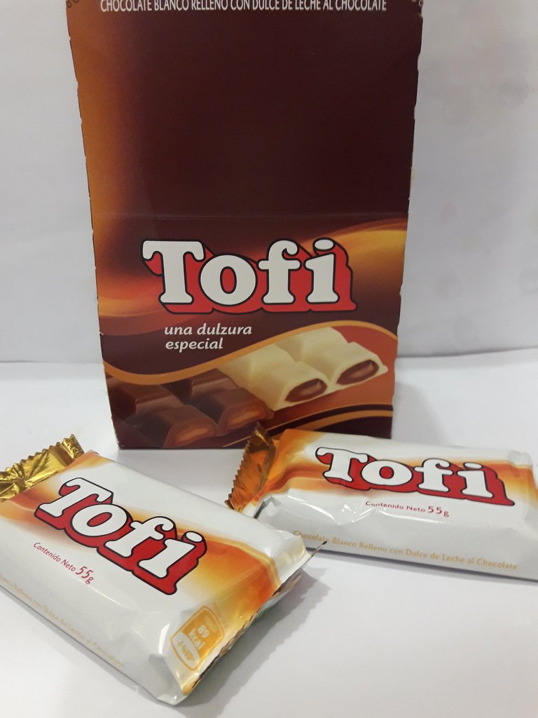 Chocolates Blanco Con Dulce De Leche Tofi 55grs x15u