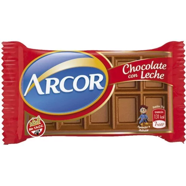 Chocolatines Arcor Con Leche 25gr x 30u - Kako