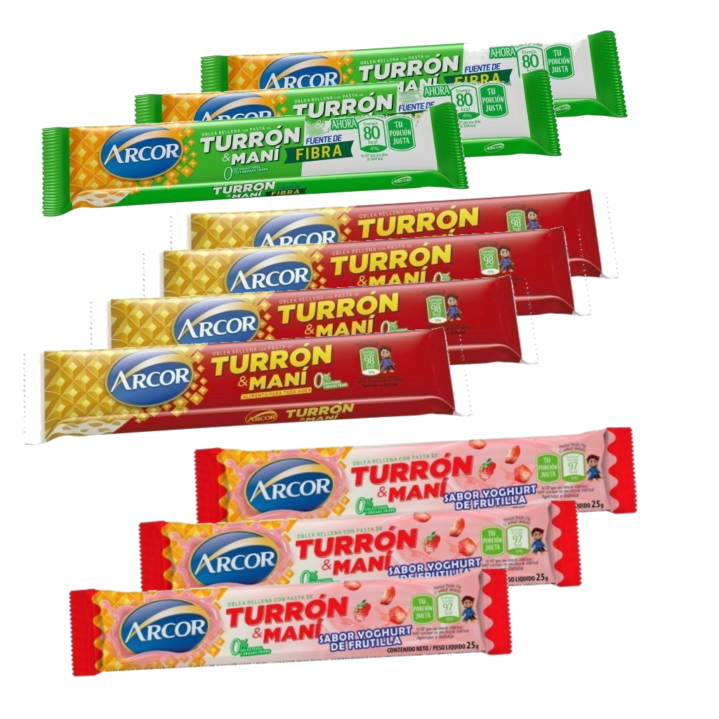 Turron Arcor Surtido x 10u - Comprar en Kako