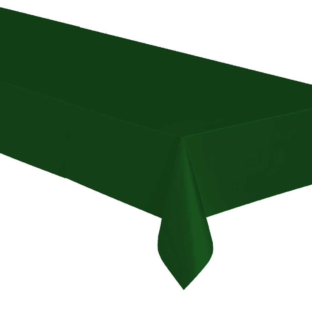 Mantel De Plastico Liso Verde Oscuro 120x180cm - Kako