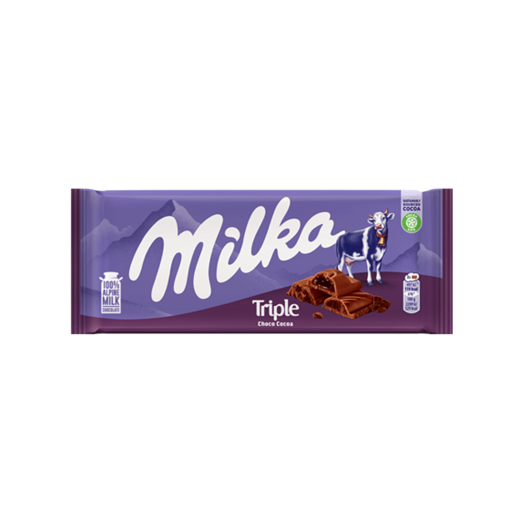 Chocolate Milka Triple Cocoa x 90g - Comprar en Kako