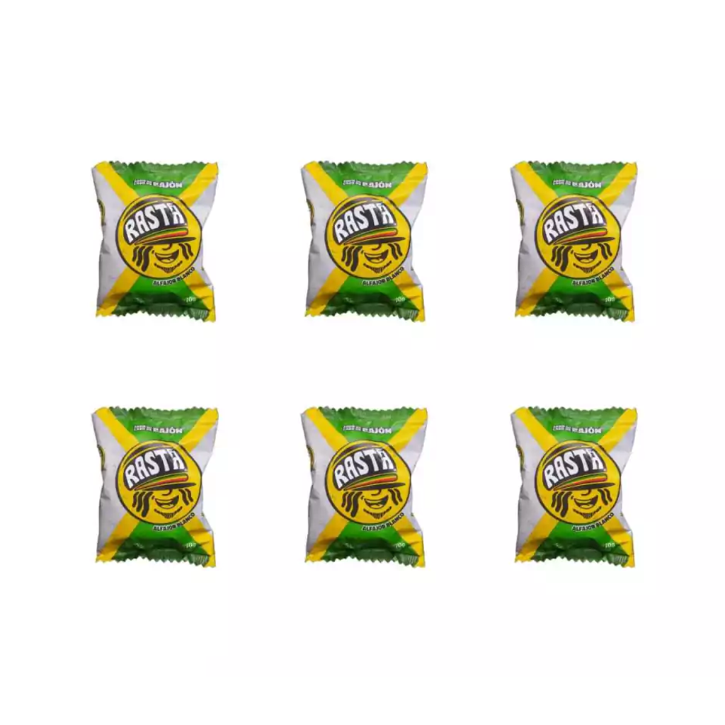 Alfajor Bajonero Blanco Rasta Ex Marley X 6 U. - Kako