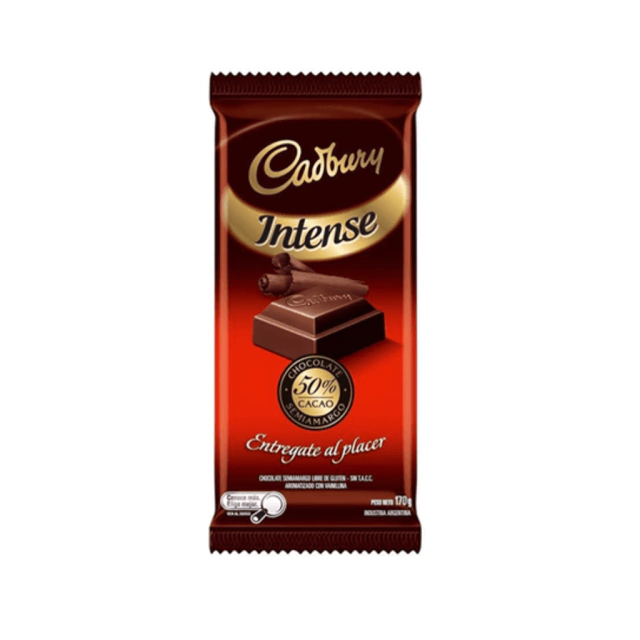 Tableta De Chocolate Cadbury Intense 50% Cacao x 170grs