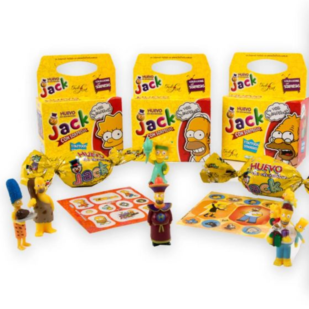 Huevo Jack Simpson Con Sorpresa Felfort Caja X 10u