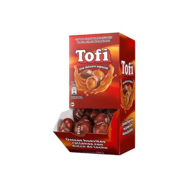 Huevitos Rellenos De Dulce De Leche Tofi X 60u X 504g