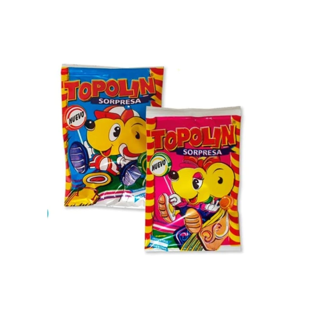 Chupetín Topolin Sorpresa x 10 u. - Comprar en Kako