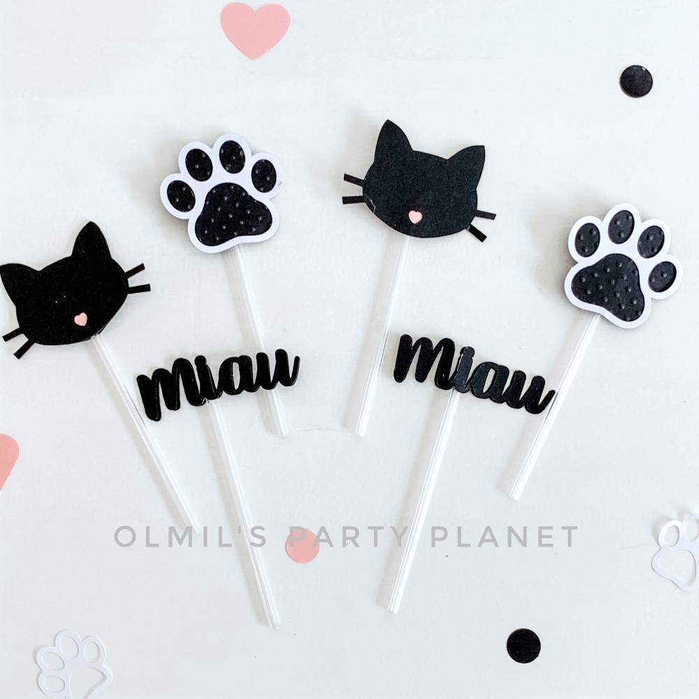 TOPPERS GATITO x6 - Comprar en Olmil´s Party Planet