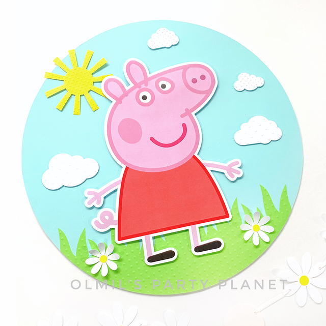 CUADRO CIRCULAR PEPPA PIG - Olmil´s Party Planet