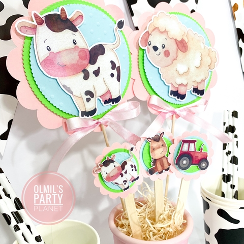 TOPPERS XL ANIMALITOS DE LA GRANJA 3D