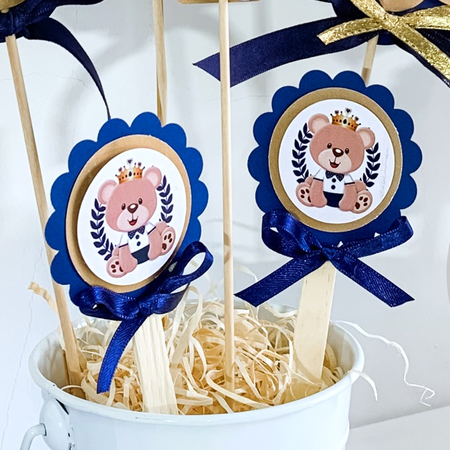 TOPPERS OSITO REY x6 - Comprar en Olmil´s Party Planet