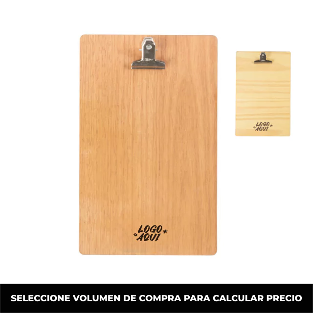 Tabla Porta Hojas A4 con logo - Komuk Argentina