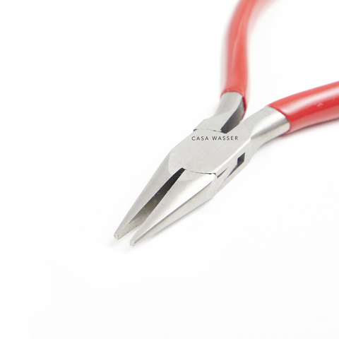 Pinza plana en punta ROJA - Comprar en Casa Wasser