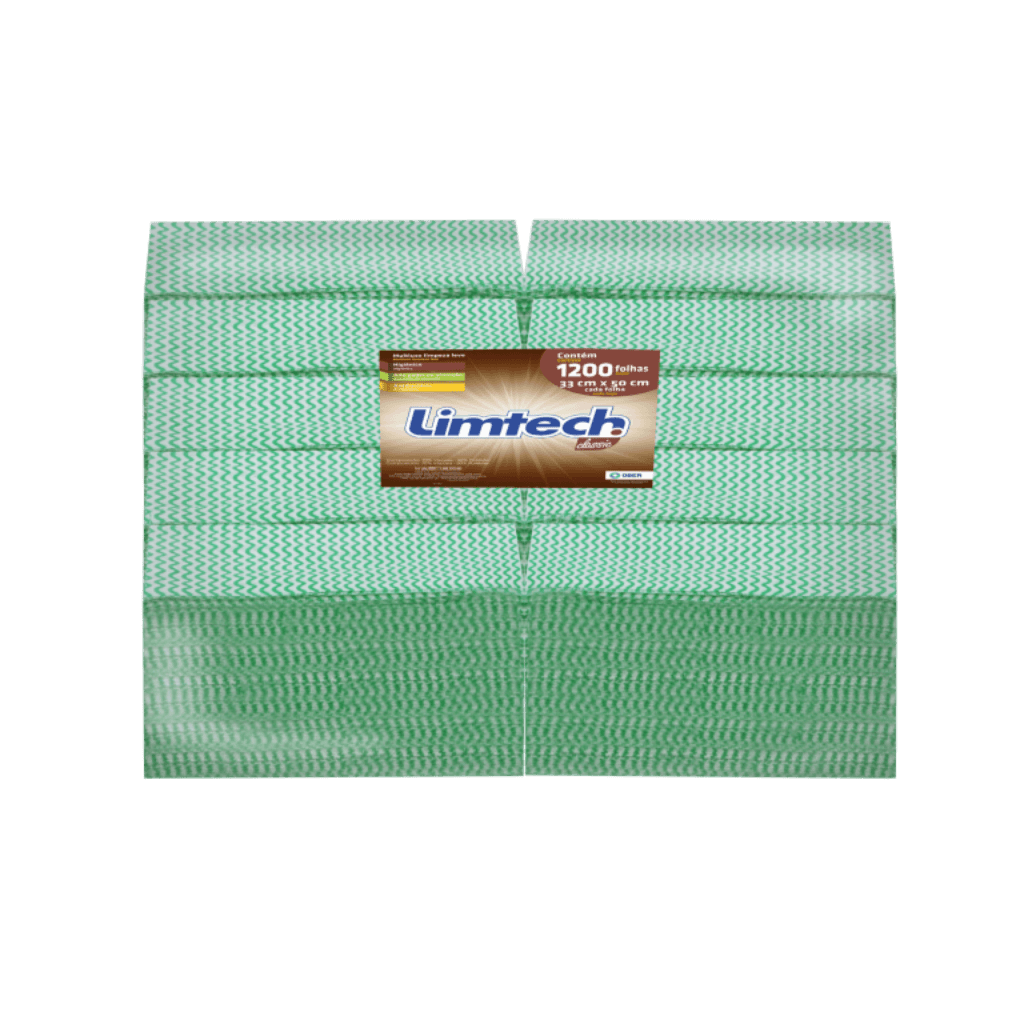 Pano Multiuso Wiper Limtech Verde - 33cm X 50cm - 45g/m² - Fardo com ...