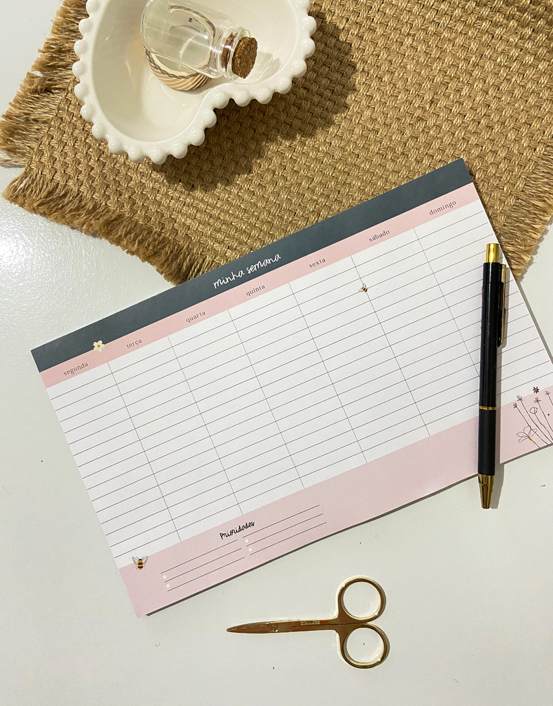 Bloco Planner Semanal - Creative Impressos & Papelaria