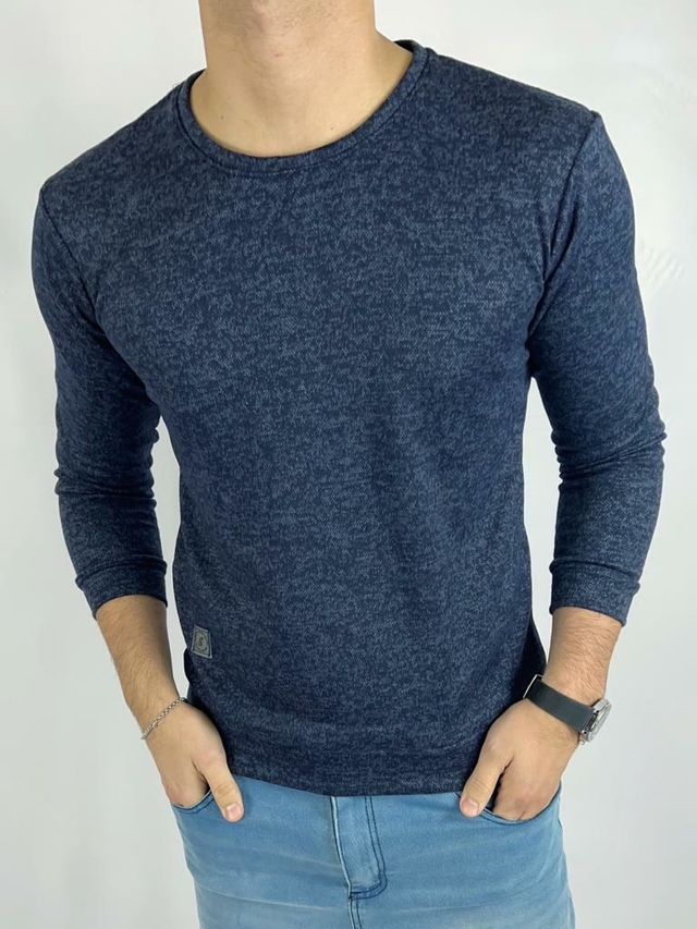 Buzo Duncan Azul melange - Rubik Indumentaria