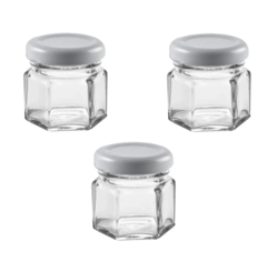 Frasco Hexagonal 40cc x 10 unid - Pueyrredon Envases