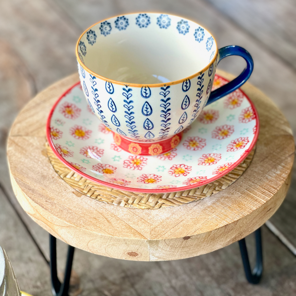 Plato estampado circular "Florencia" - TZFLOR