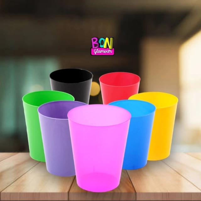 VASO CONICO 180CC COLOR X1 - BonGlamour/ Bonfest