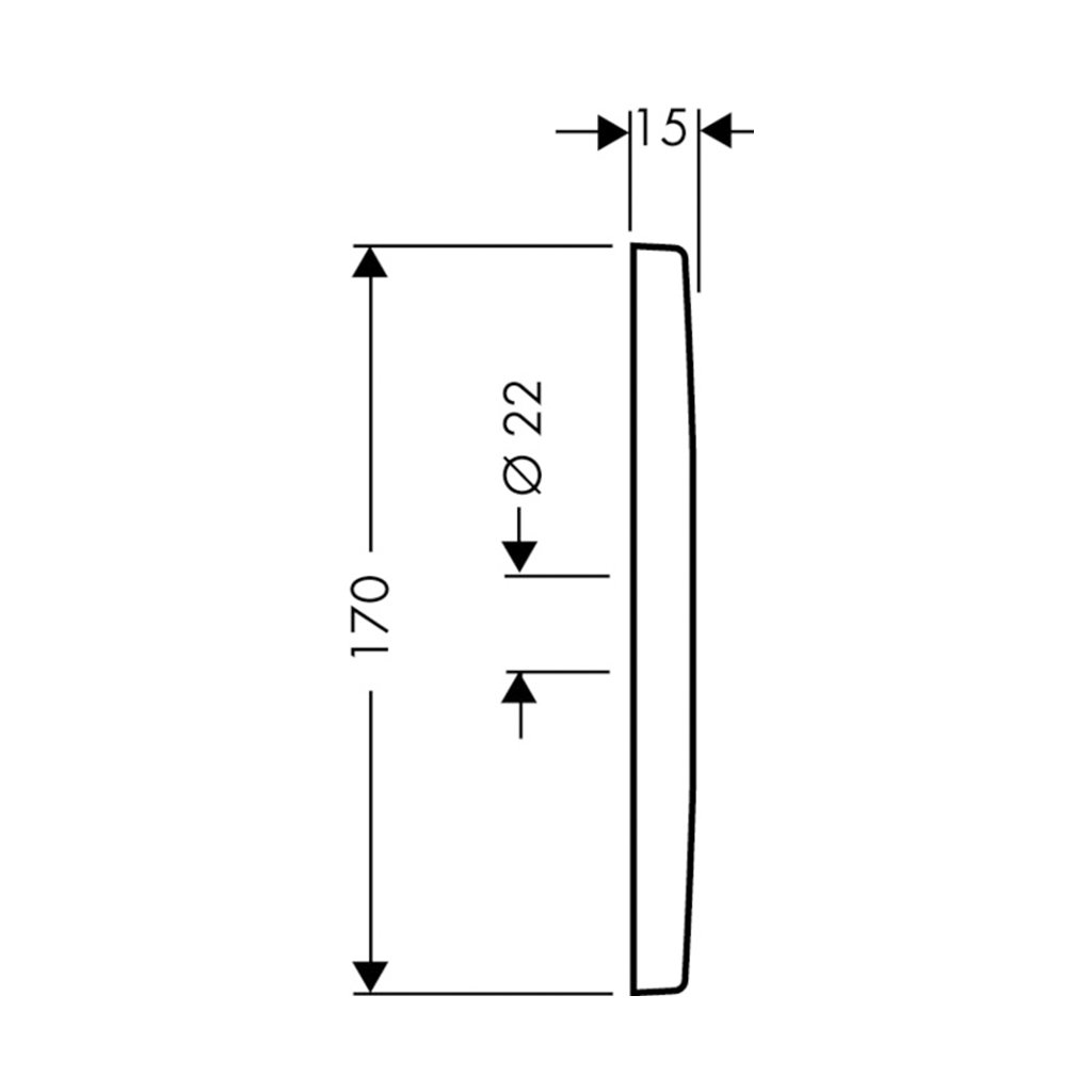 AXOR Citterio 27419000 Placa para ducha de techo