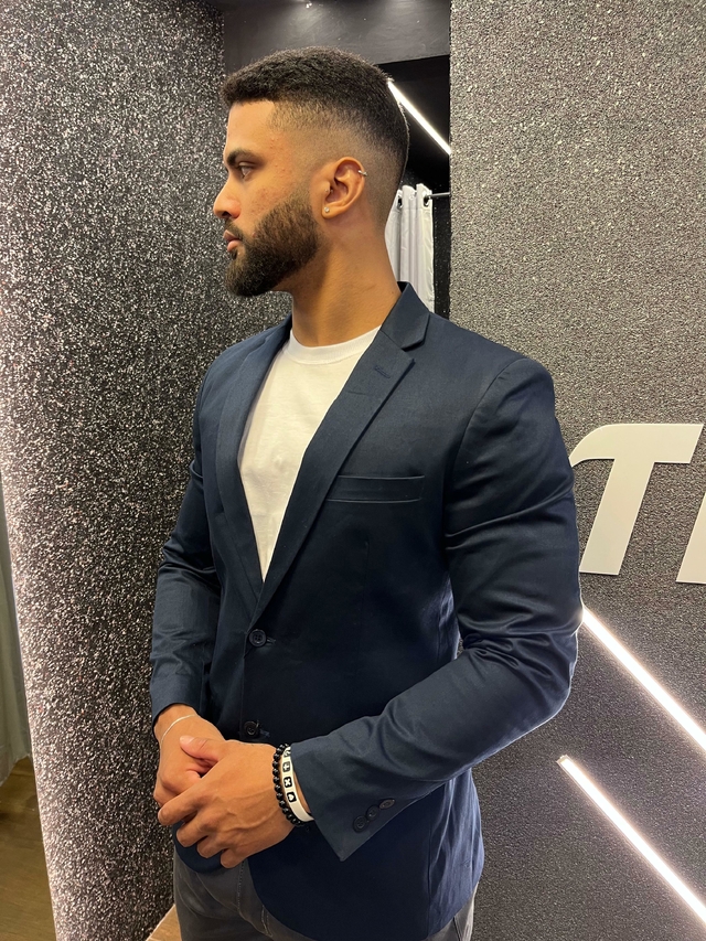 BLAZER MASCULINO AZUL MARINHO SLIM PREMIUM