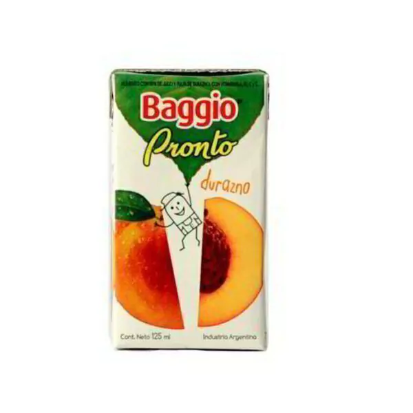 BAGGIO PRONTO DURAZNO 18x125ml (2250ml)