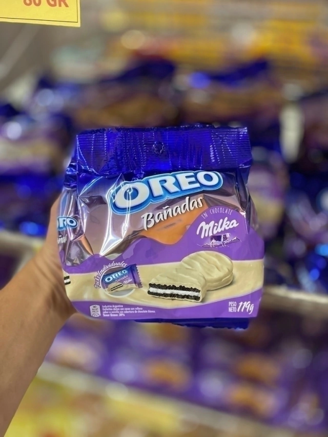 OREO BAÑADAS CHOCOLATE BLANCO 119g - Bomboneria Royal