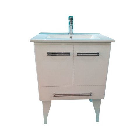 Vanitory para baño retro laqueado con mesada loza sanitaria