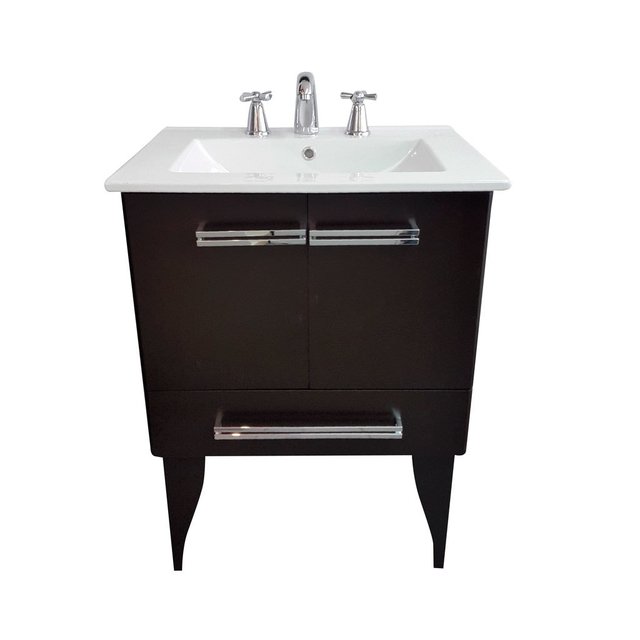 Vanitory para baño retro laqueado con mesada loza sanitaria