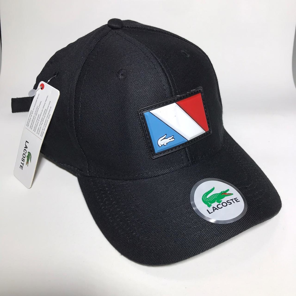 Boné Lacoste Big Croc Preto - Corre de Londrina