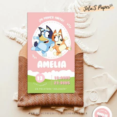Kit Imprimible BLUEY ROSA - Comprar en Jotas Paper Kits