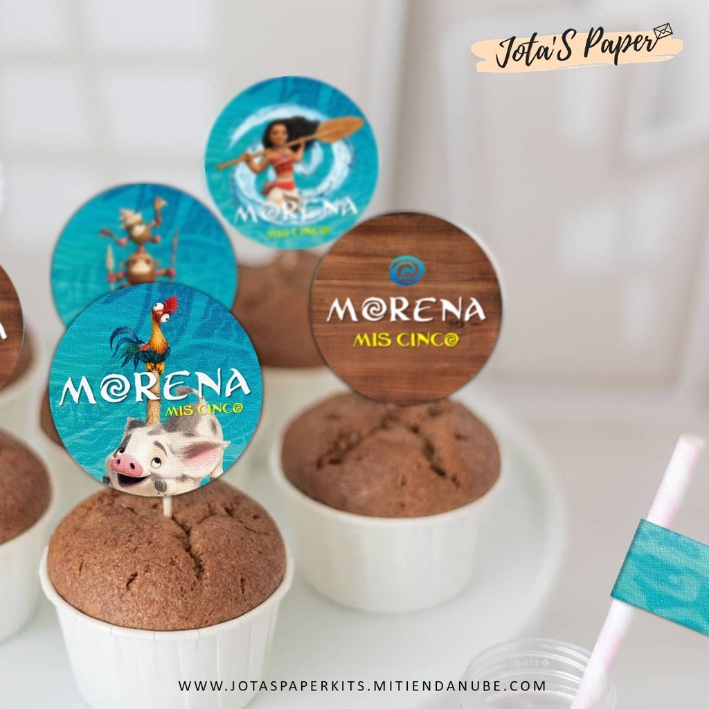 Kit Imprimible MOANA - Comprar en Jotas Paper Kits