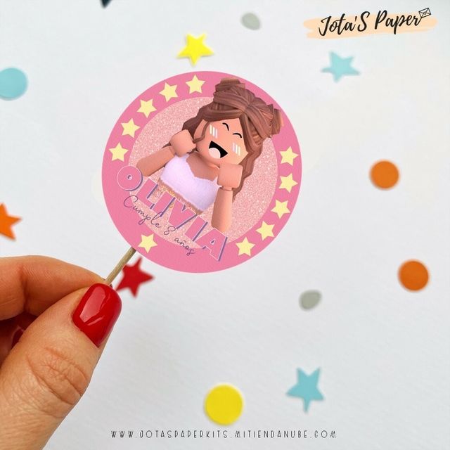 Kit Imprimible ROBLOX NENA - Jotas Paper Kits