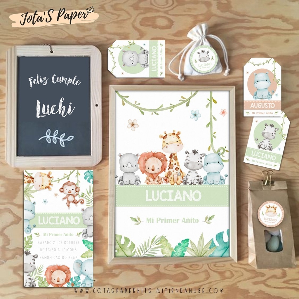 Kit Imprimible SELVA BEBE - Comprar en Jotas Paper Kits