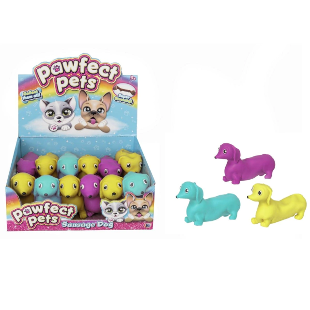 Squishy Perro Salchica 10 Cm Estirable - Pockey Money