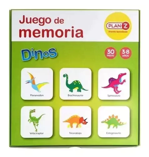 Juego de memoria - Dinosaurios - Didactikids Flores