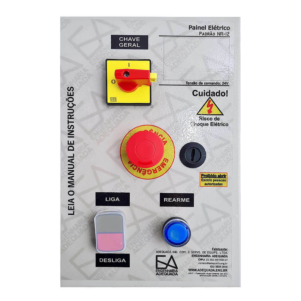 Painel NR-12 (Cat. 3) - Até 14A com Partida Direta