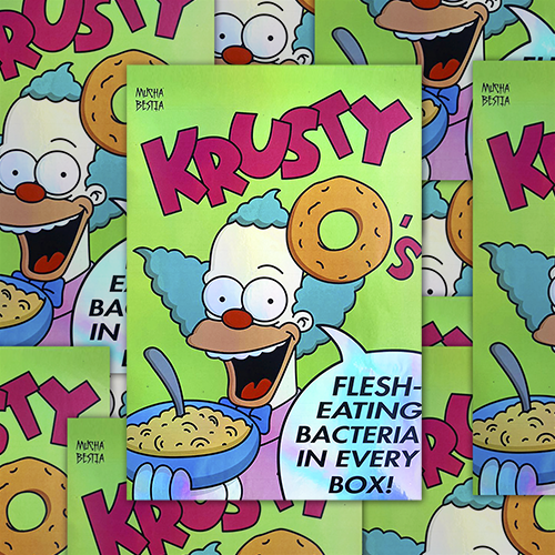 Krusty Cereal Holográfico A4 - Comprar en Mucha Bestia