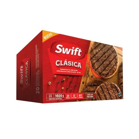 Hamburguesa swift Tipo Casera x 2 unid x 120 grs.