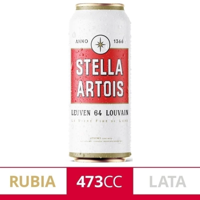 Lata de Cerveza Stella Artoris x 473cc - El Granero