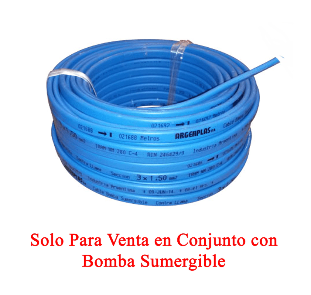 Cable Chato para Bomba Sumergible x mts (3x1.5mm)