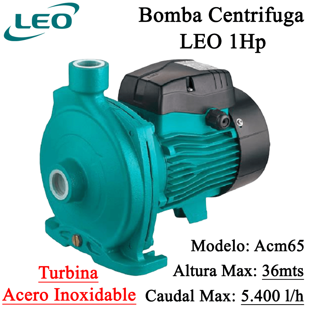 Bomba Centrifuga Leo 1Hp Acm65 Monofasica