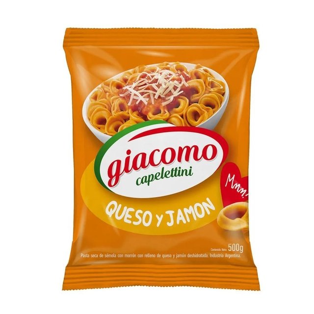 Capeletinis Giacomo x 500 grs Queso y Jamón