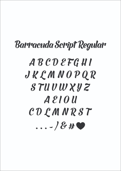 Alfabeto para Hot Stamping (estampagem)