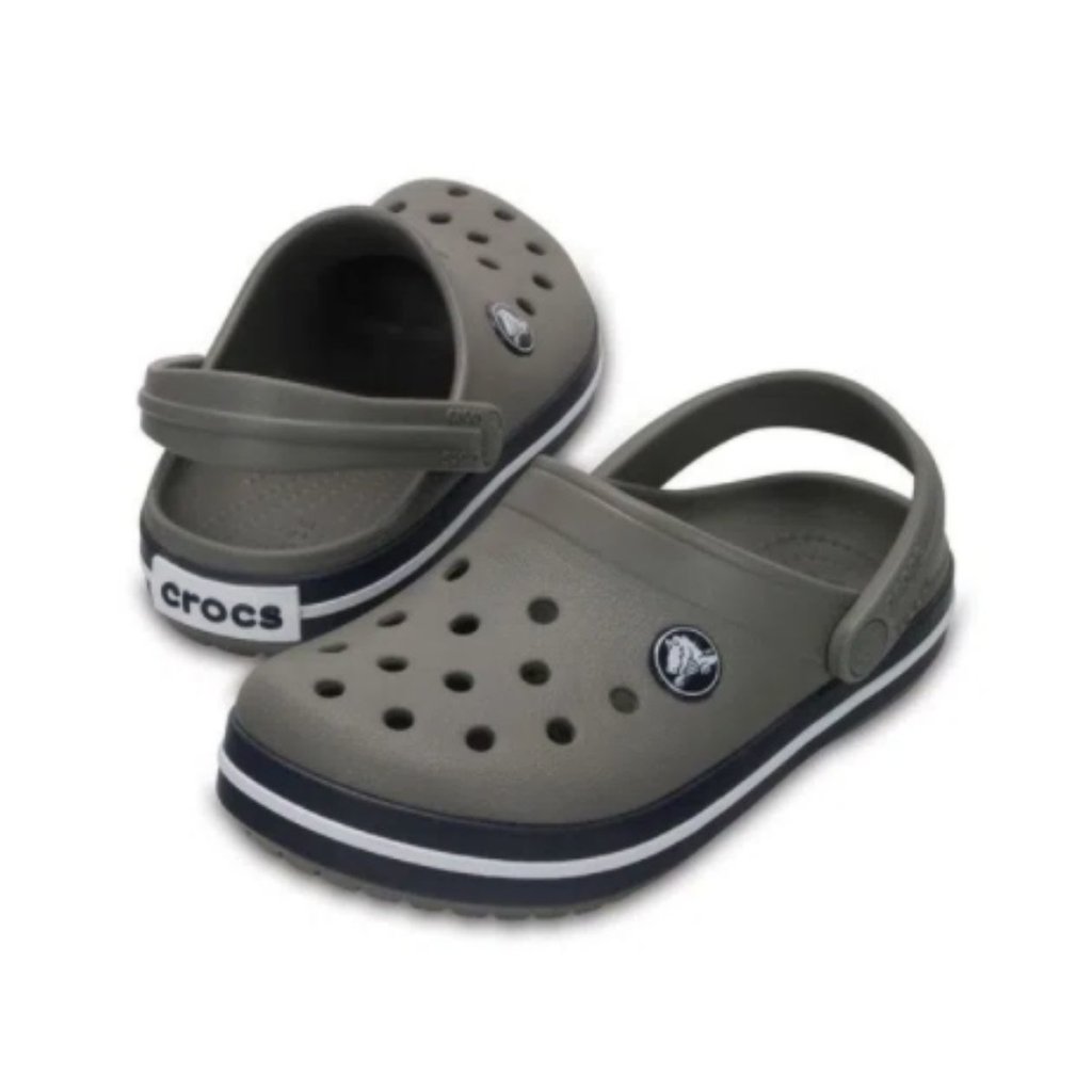 Crocs Infantil Crocband Cinza com Pingente Brinde 29 ao 34