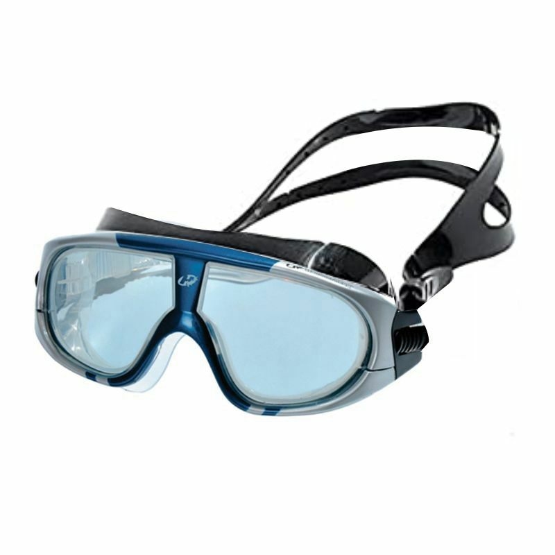Óculos Natação Extreme Mask Triathlon Hammerhead Fumê/Azul/Prata