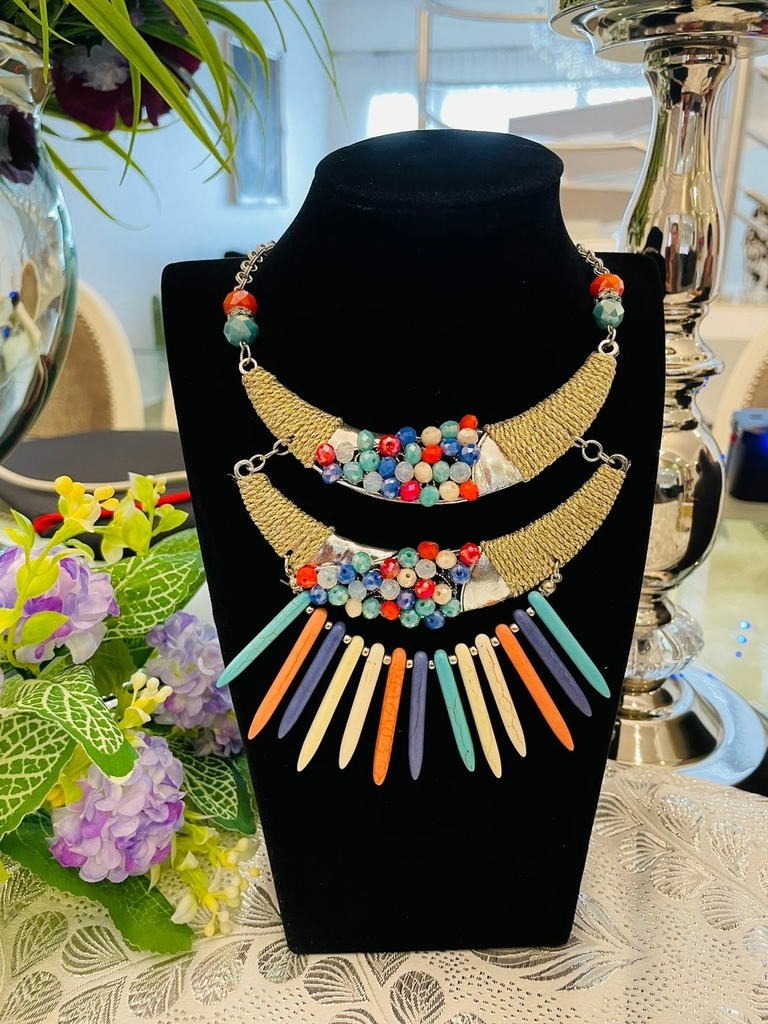 Collar de Fiesta Puntas mixcolores