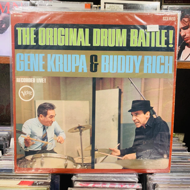 Gene Krupa & Buddy Rich – The Original Drum Battle! (1962) VERVE USA VG+