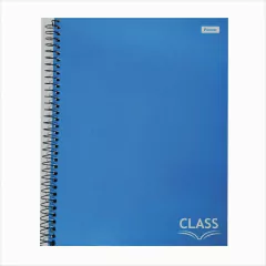 CADERNO UNIVERSITÁRIO CLASS AZUL - Art Comercial