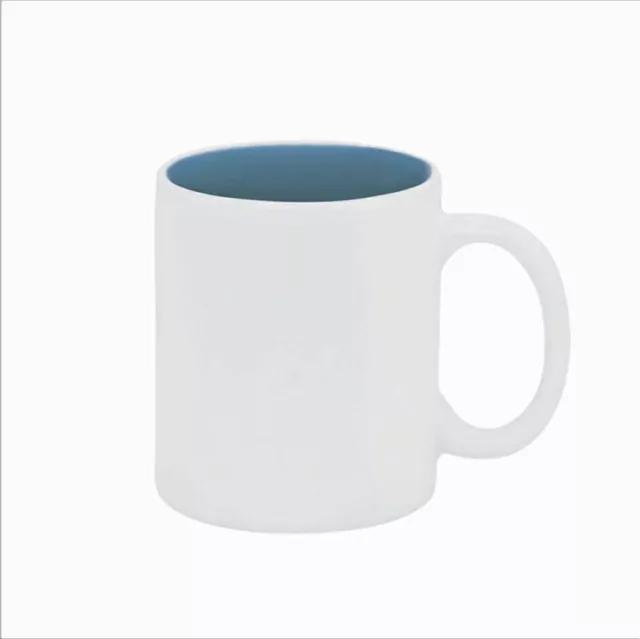 CANECA PORCELANA INTERIOR AZUL 300ML COM 36 UNIDADES
