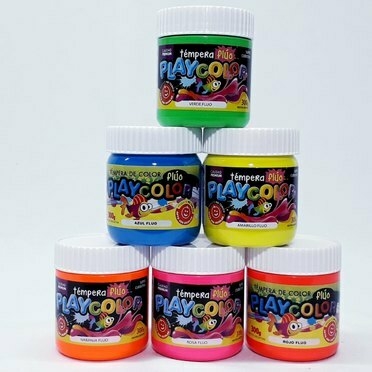 Tempera Playcolor fluo 300 grs